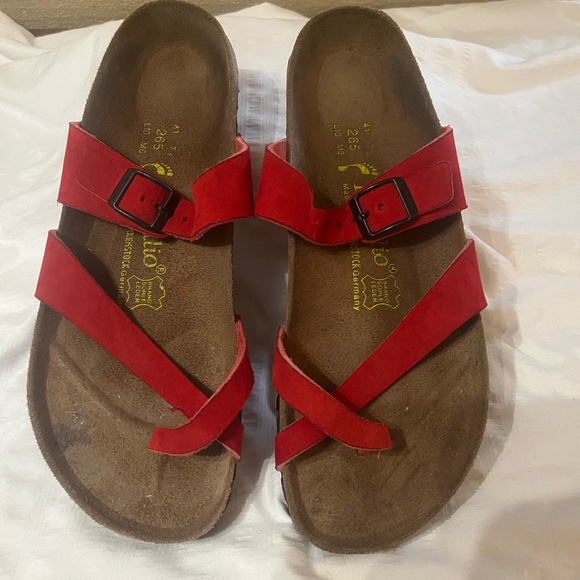 Papillio | Shoes | Papillio By Birkenstock Mayari Red Sandals | Poshmark